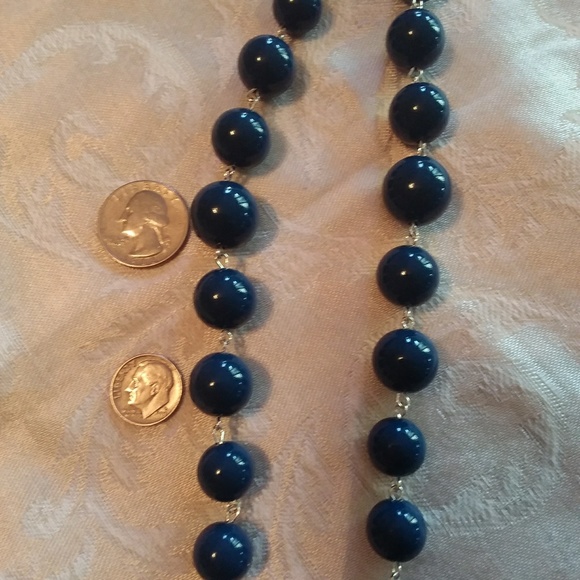 croft & barrow | Jewelry | Croft Barrow Blue Beads Double Chain ...